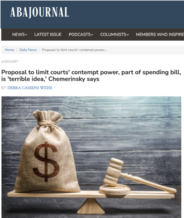 JS author featured in ABA Journal - Just Security